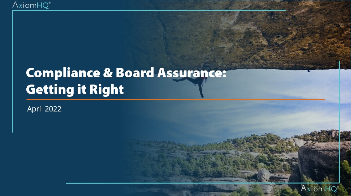 Compliance & Board Assurance: Getting it Right! - IA Engine